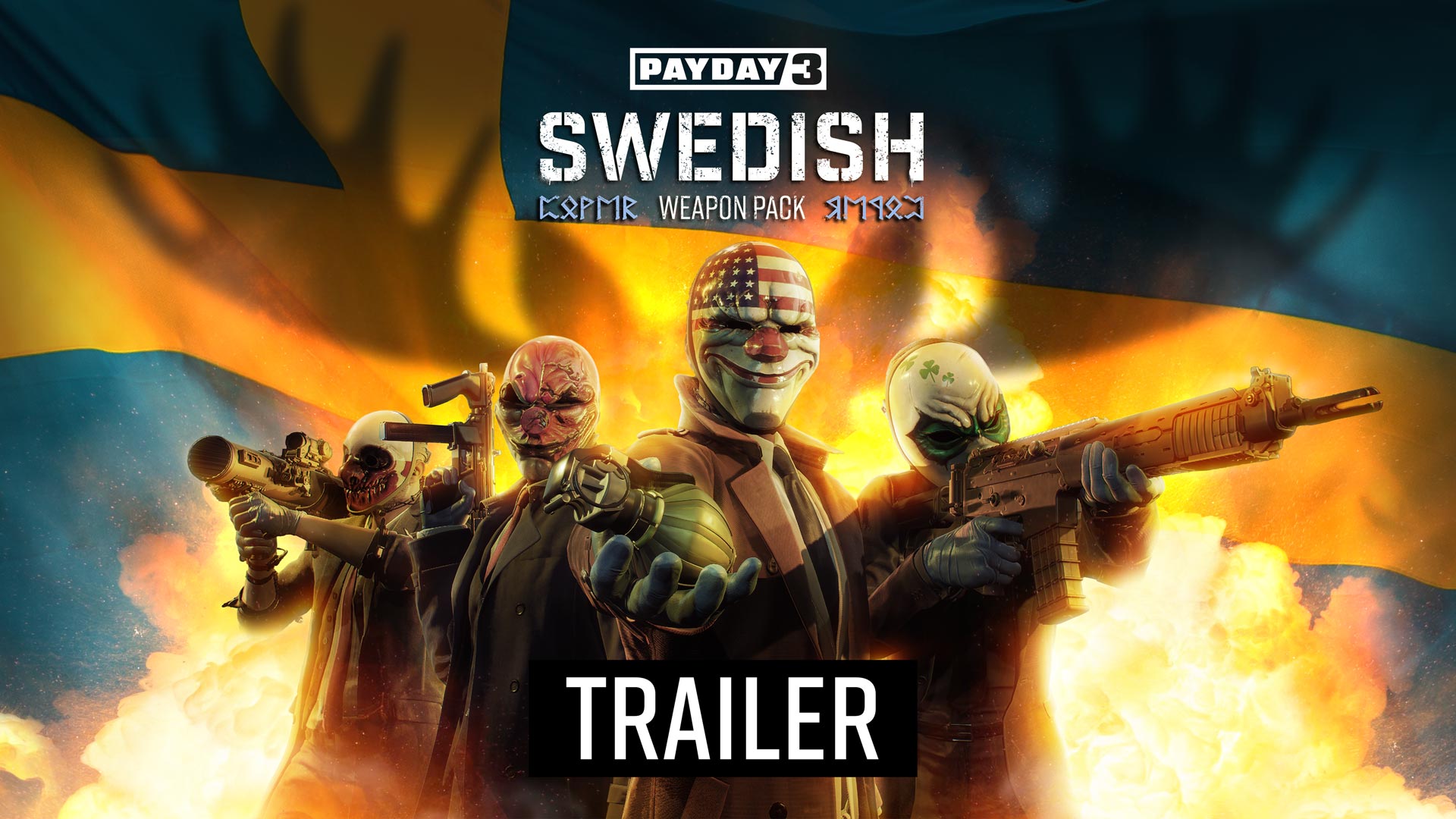 PAYDAY 3: Swedish Weapon Pack – Official Announcement Trailer • PAYDAY ...